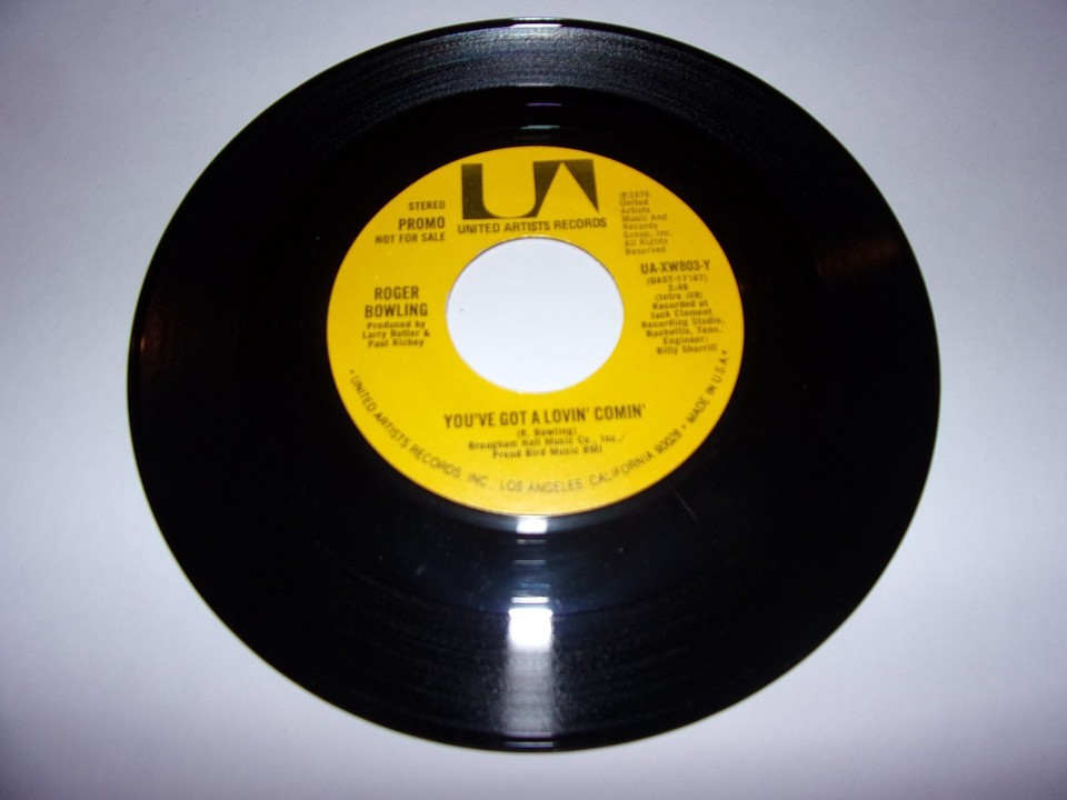 Roger Bowling: You've Got A Lovin' Comin' / Promo 45 / United Artists ...