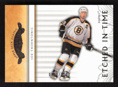2003-04 UD Classic Portraits #102 Joe Thornton (Etched in Time) Bruins ...