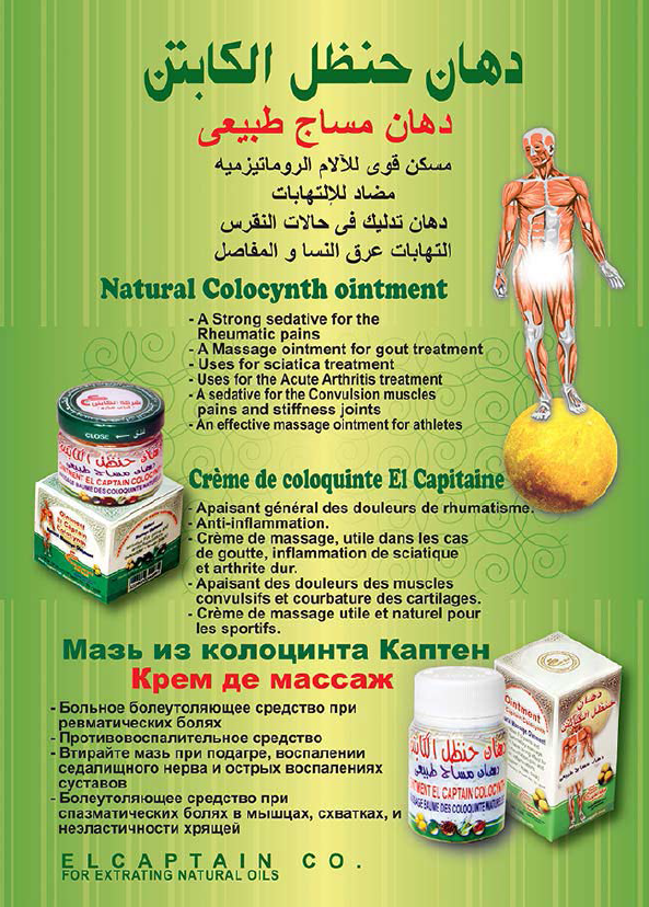 El Captain Colocynth Handal Muscle Pain Relief Herbal Ointment Buy 3 ...