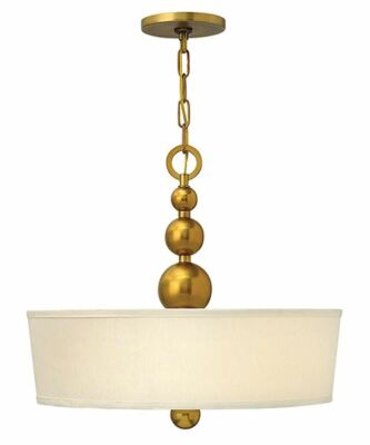 Antique Brass Contemporary Triple Suspended Pendant Ceiling Light ...