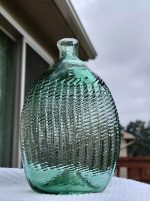 Early Scarce Mid Atlantic Green Pitkin Type 32 Broken Ribbed Whiskey ...