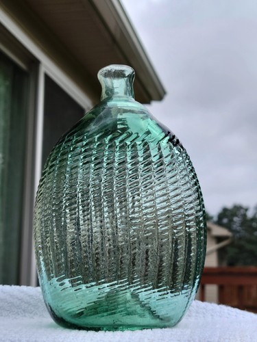 Early Scarce Mid Atlantic Green Pitkin Type 32 Broken Ribbed Whiskey ...