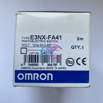 New In Box Omron E3NX-FA41 Digital Smart Fiber Sensor Amplifier 10-30V ...
