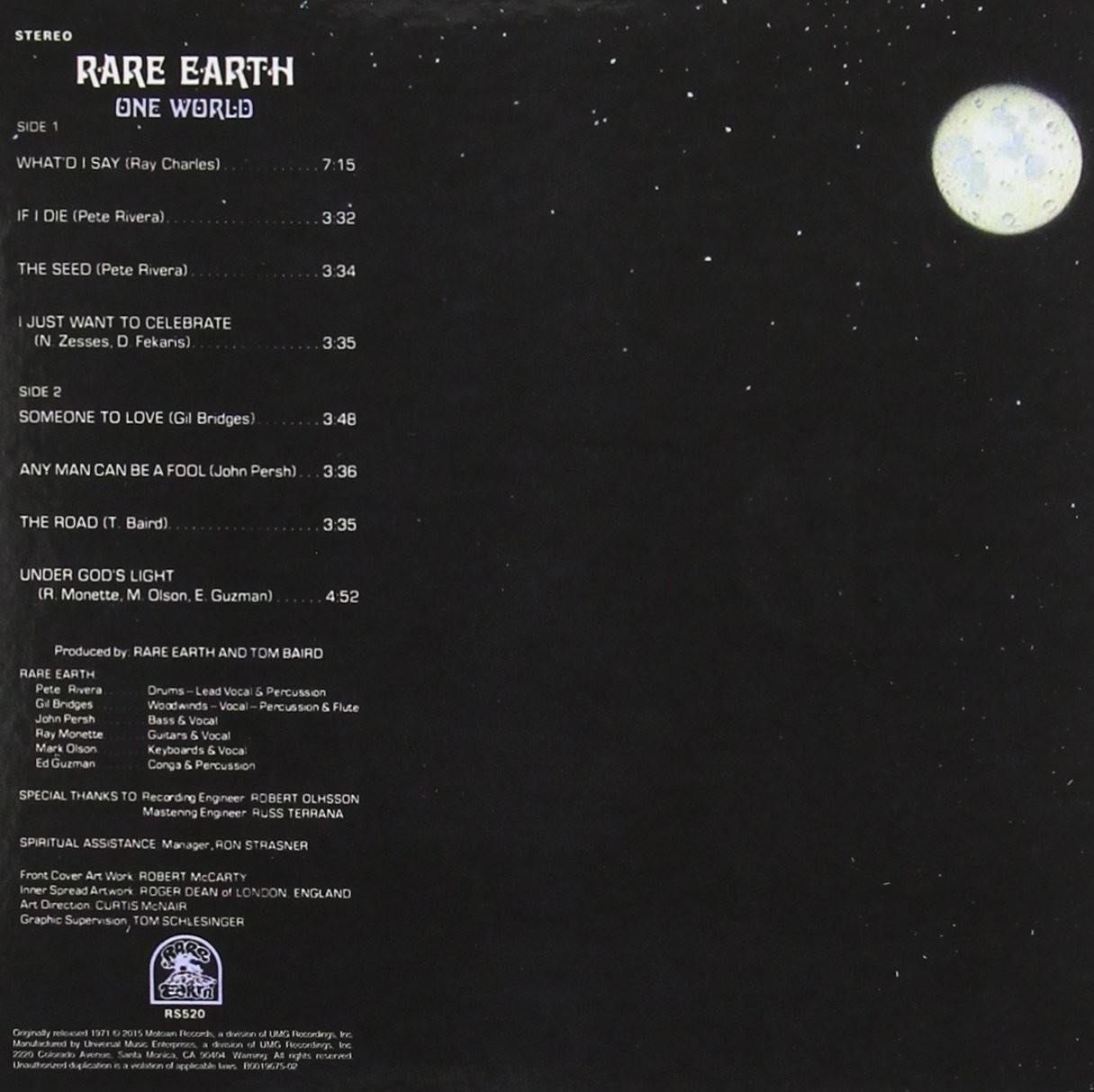 RARE EARTH - ONE WORLD-COLL.EDIT. CD NEW 819514010197| eBay