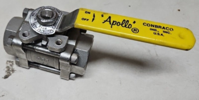 APOLLO 85-200-01 1000 WOG CF8M, 1-1/4", Ball Valve 316 Stainless Steel ...
