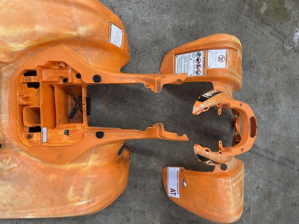 03 04 Kawasaki KFX400 Fenders Plastics Orange Front Fenders Rear ...