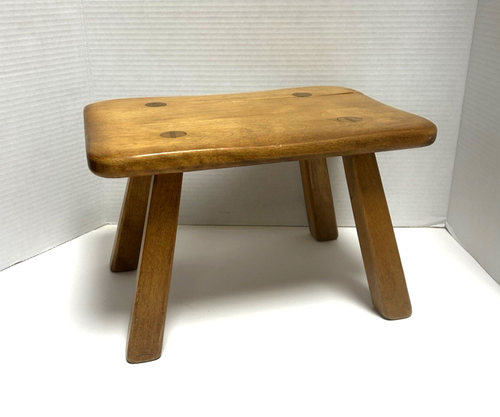 Vintage Wooden Cushman Colonial Footstool 9058 Letter C Stool | eBay