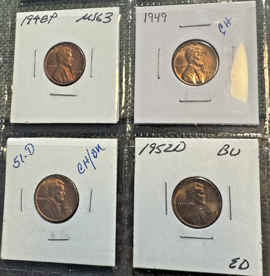 20 Lincoln Wheat Cents BU or Better * Estate Purchase * Great Upgrade ...