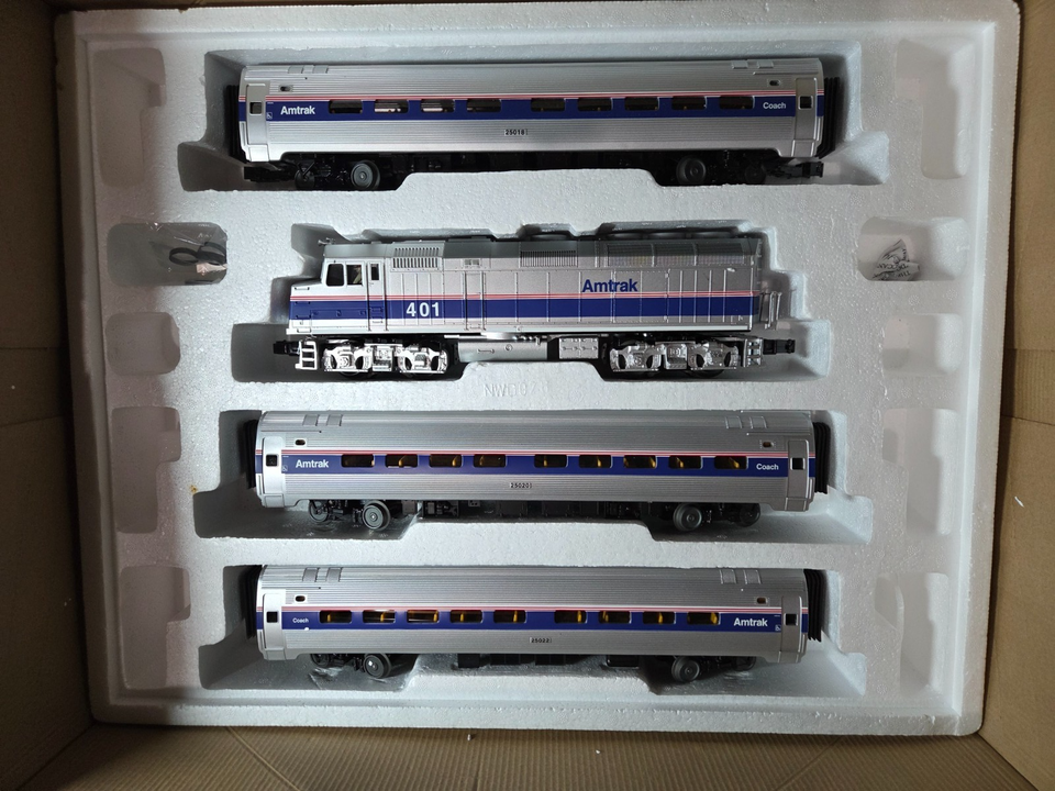 Rail King Amtrak Merchants Limited Diesel Passenger Set in Original Box ...