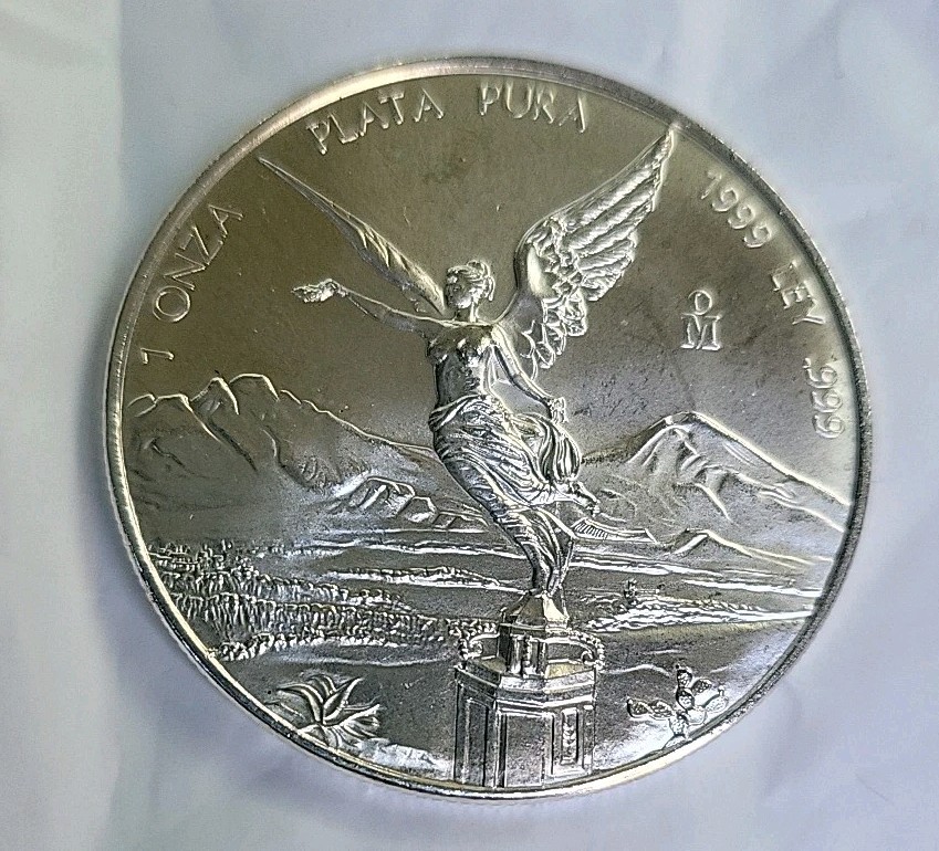 1999 1 Oz 999 SILVER MEXICO Libertad Pura Plata Coin Limited Round KEY ...