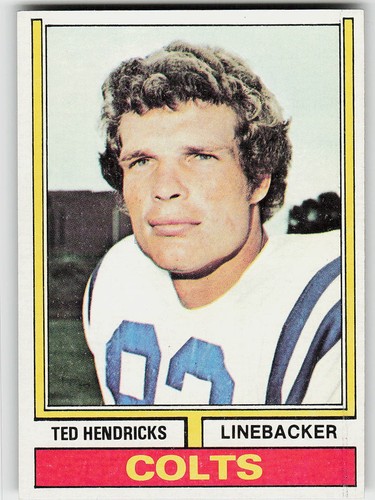1974 Topps #385 Ted Hendricks FOOTBALL Baltimore Colts | eBay