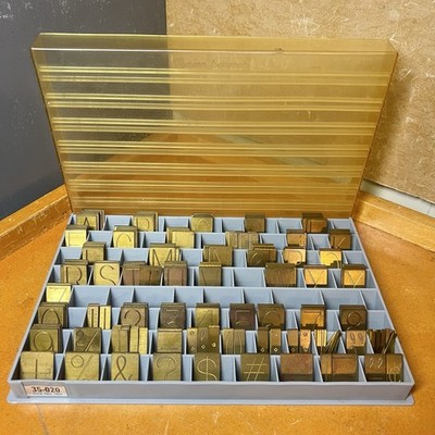 Condensed Block FONTS, NEW HERMES Brass ENGRAVING FONTS ~ | eBay