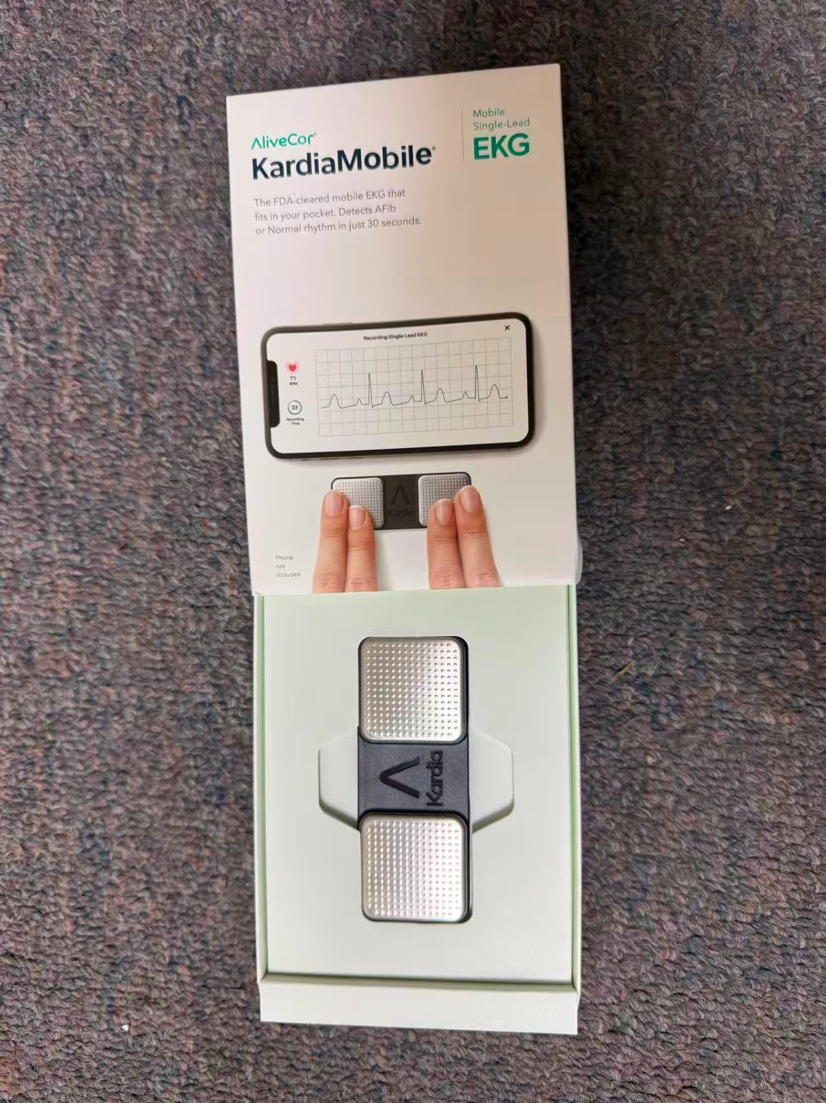 Open Box KardiaMobile 1-Lead Personal EKG Monitor – Record at Home | eBay