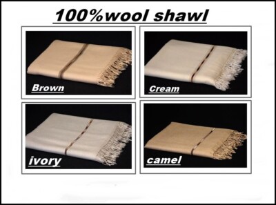 100 % wool AFGHAN PATOO HANDMADE WARM SOLID PASHTUN SHAWL SCARF WRAP ...
