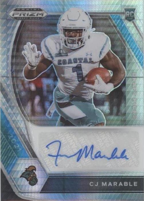 2021 Panini Prizm Draft Picks - Draft Picks Autographs CJ Marable #DPA ...