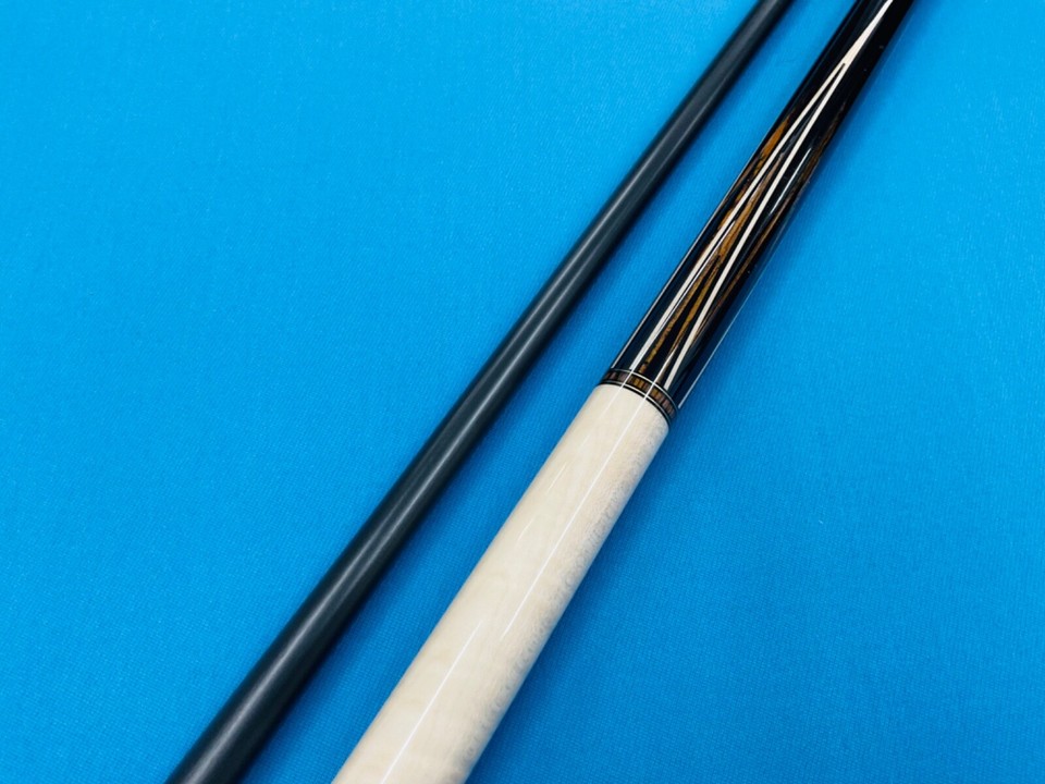 LONGONI POOL CUE FEIJEN FLAMES WITH LUNA NERA SHAFT 12.4 mm. * #1 ...