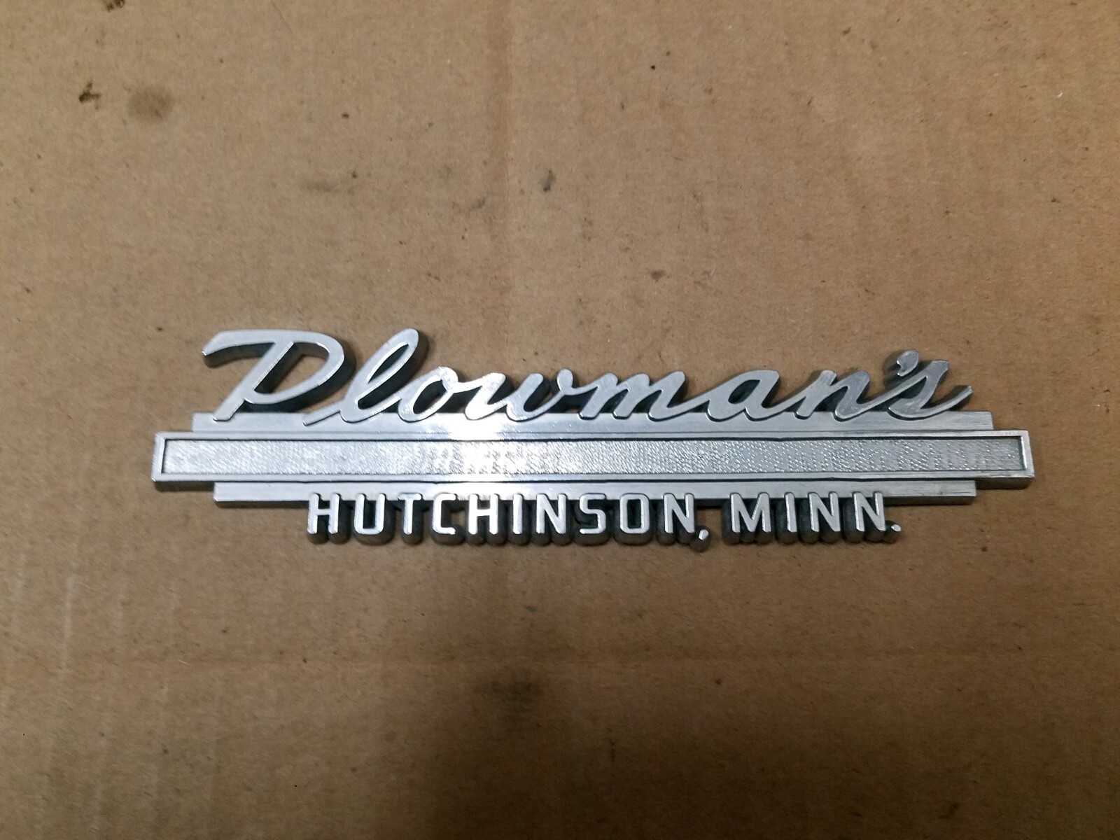 Plowman's Used Cars Minnesota MN Car Dealership Emblem Badge Logo ...