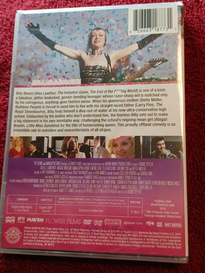 Freak Show (DVD 2017 Alex Lawther, Ian Nelson, AnnaSophia Robb ...