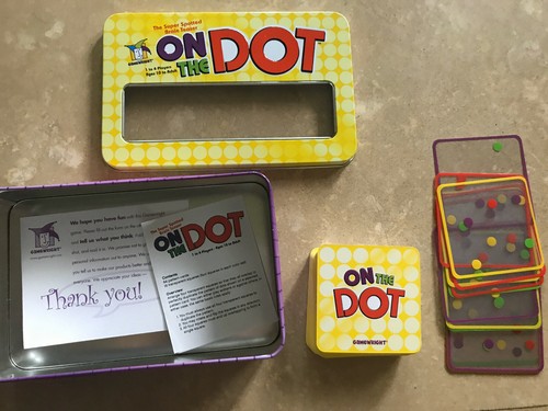 On The Dot Card Game 2008 Gamewright Card Game In Tin Box EBay On The Dot Card Game 2008 Gamewright Card Game In Tin Box EBay