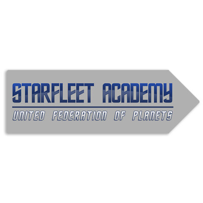 Metal Wall Sign - Starfleet Academy Star Trek Cult Sci Fi Series Arrow ...