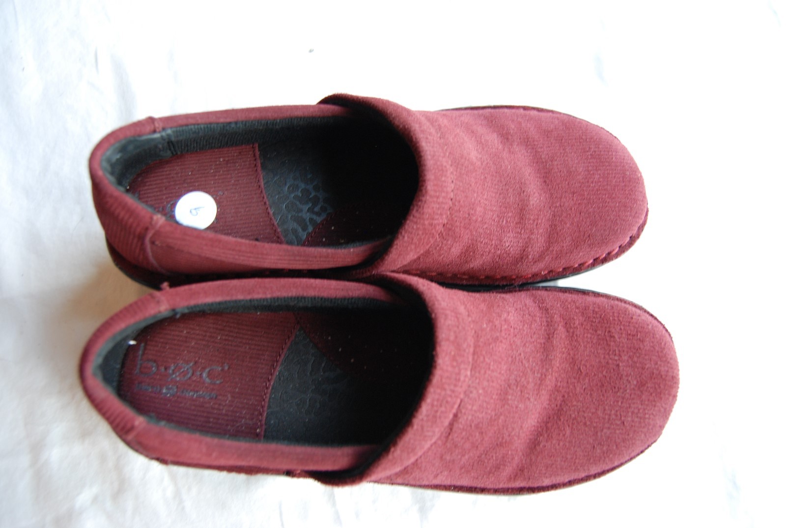 Burgundy Wine Corduroy Fabric B.O.C. Born Concept Clogs 9 M | eBay