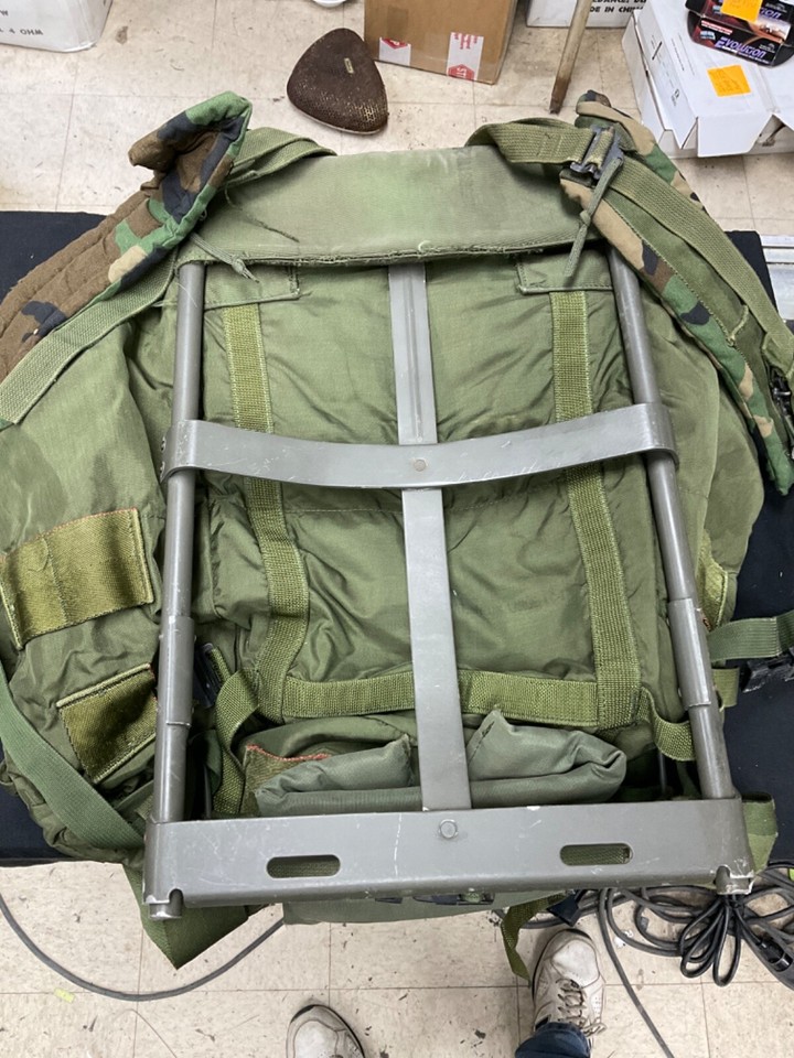 Vintage US Army Field Pack Combat Nylon Large Green Backpack with Frame ...