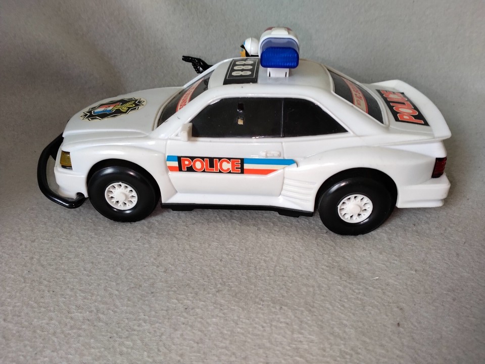 Vintage Plastic Police Car Battery Operated Not Complete | eBay UK