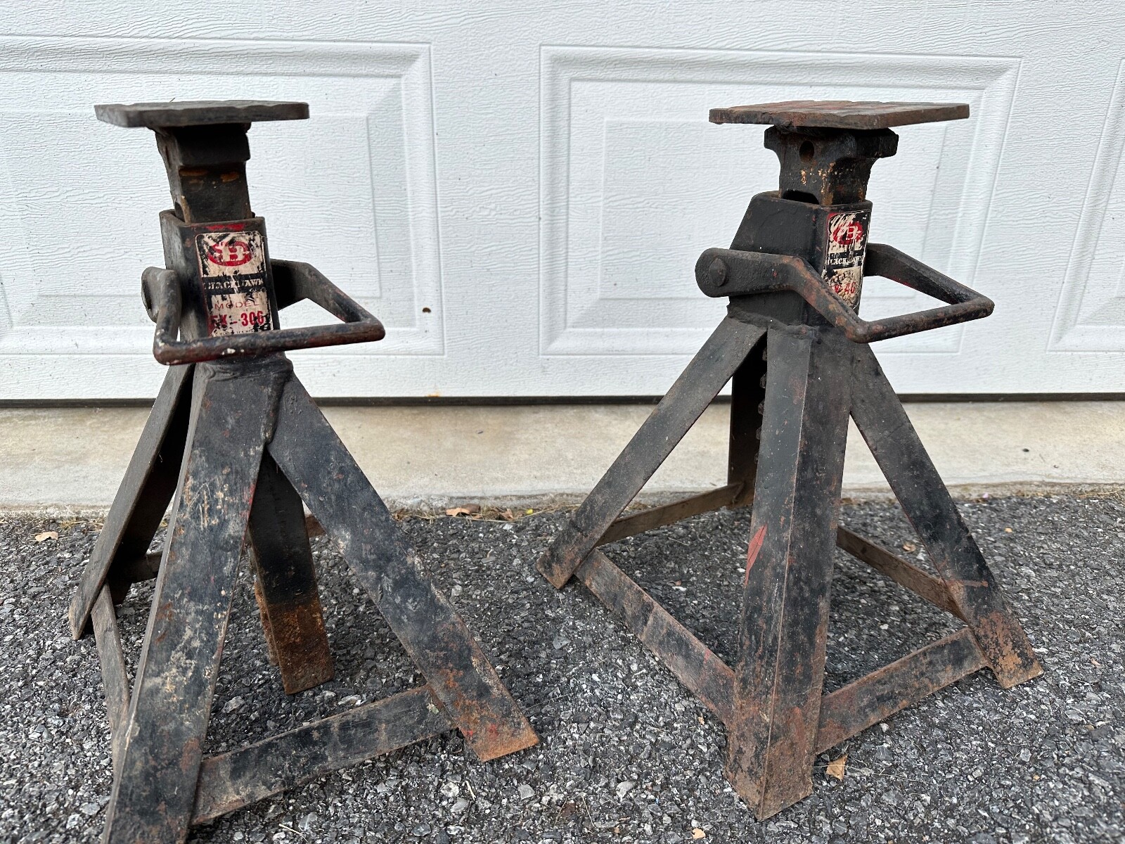 Pair of Vintage Blackhawk Jack Stands Made in USA #1435 | eBay