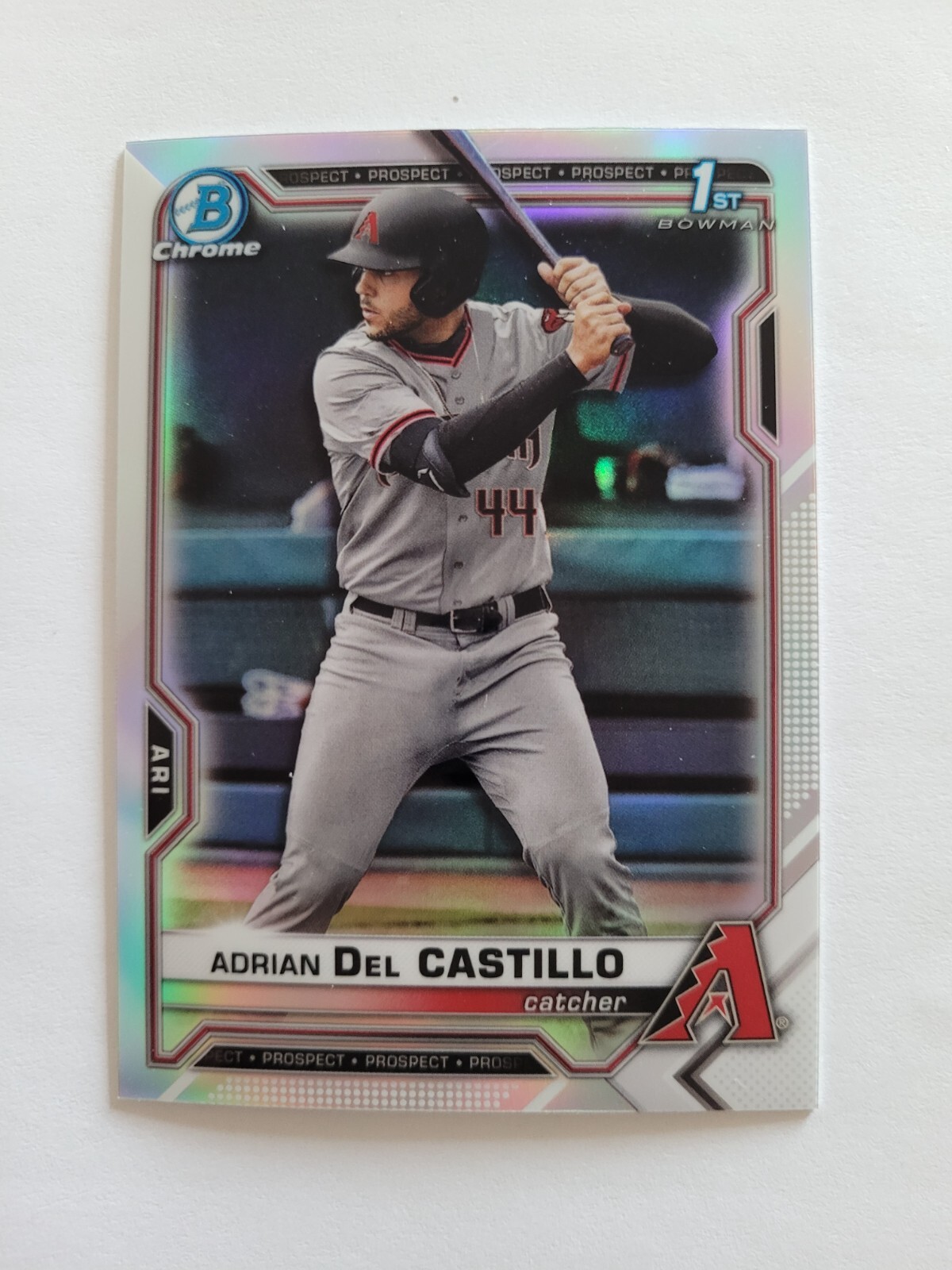 2021 Bowman Chrome Draft ADRIAN DEL CASTILLO refractor RC 1st ...