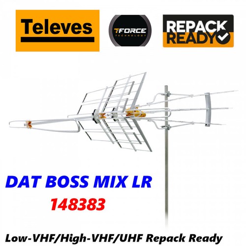 Televes 148383 DAT BOSS MIX Low VHF/High - VHF/UHF LR Antenna Repack ...