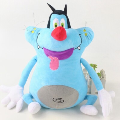 35cm Cartoon Oggy and the Cockroaches Plush Toy Fat Cat Stuffed Animal ...