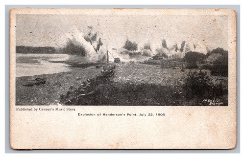 Kittery ME Maine Explosion of Henderson's Point July 22, 1905 UDB ...