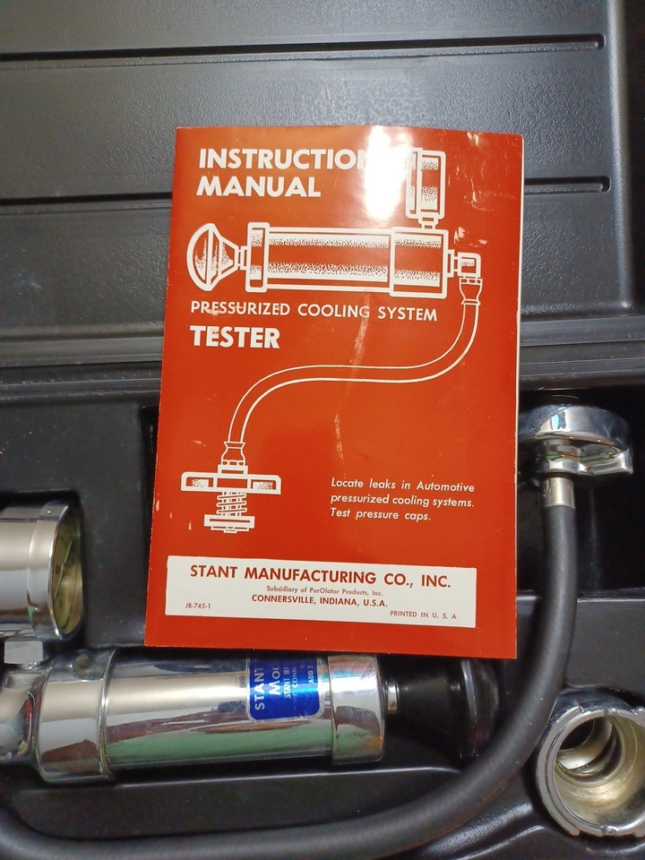 Stant Tools Cooling System Pressure Tester Diagnostics Pump Gauge ...