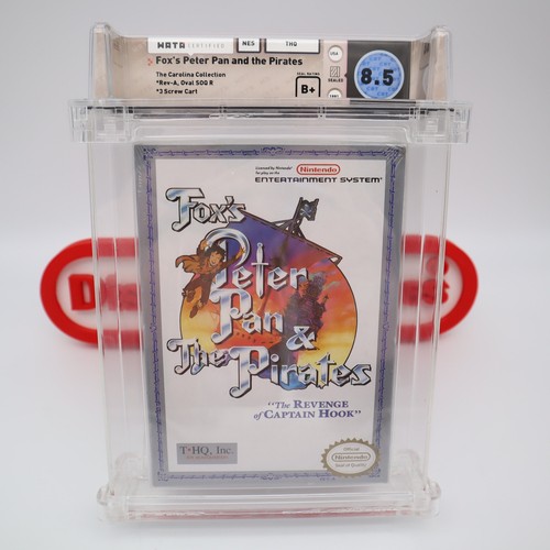 NES Nintendo FOX'S PETER PAN AND THE PIRATES- WATA GRADED 8.5 B+! NEW ...