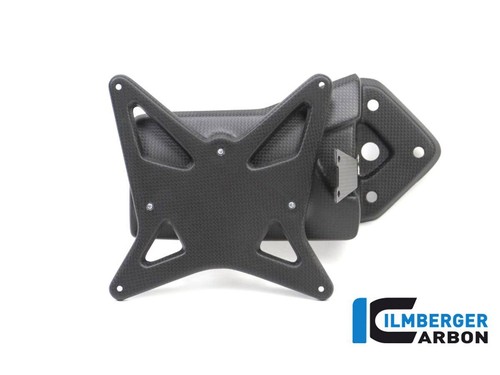 ILMBERGER LICENSE PLATE HOLDER MATT CARBON FOR DUCATI DIAVEL 1260 2019 ...