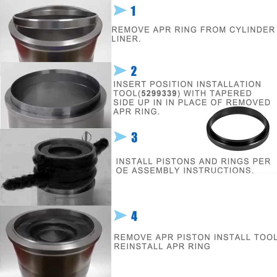 For CAT 3400/C-15, Cummins ISX,7040 Diesel Piston Ring Compressor Tool ...