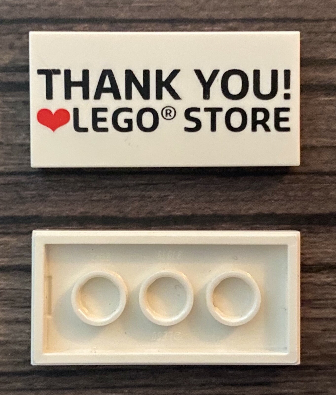 LEGO - THANK YOU! LEGO STORE - 2 x 4 flat white tile - LEGO Store ...