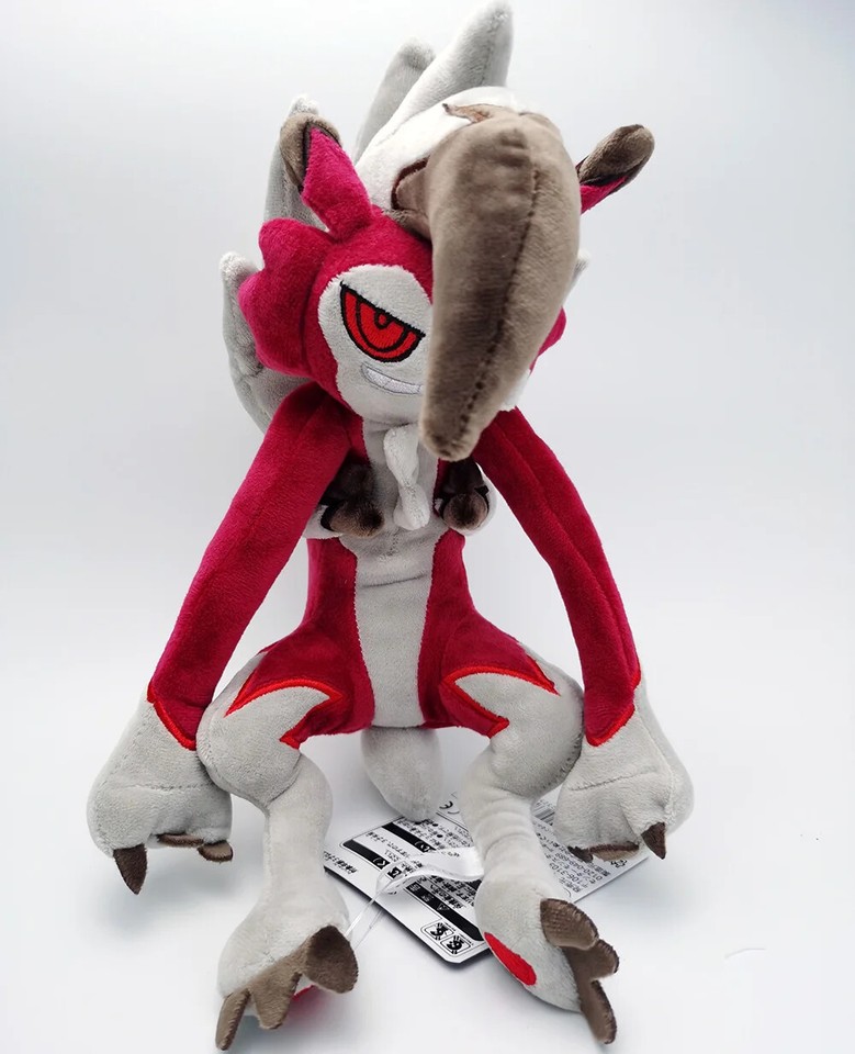 Red Lycanroc Midnight Form 10" Plush Toy Game Scarlet Violet Wolf ...