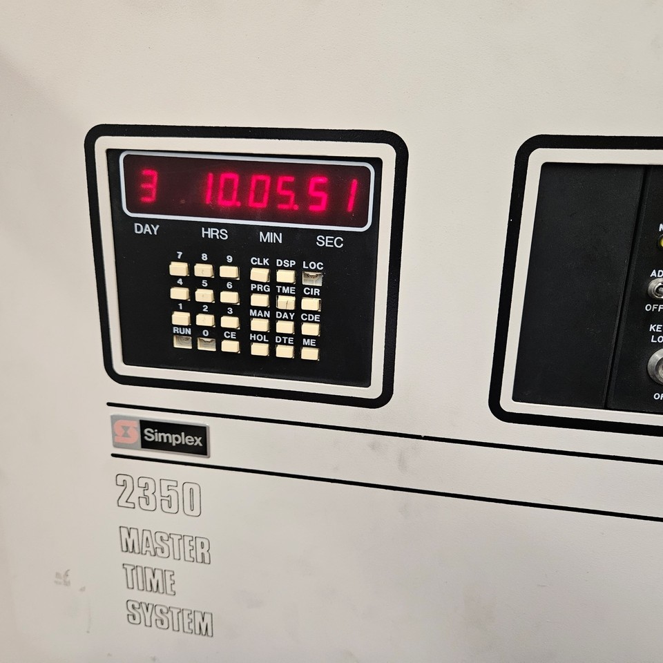 Simplex 2350 Master Time System Clock & Bell Control Center | eBay