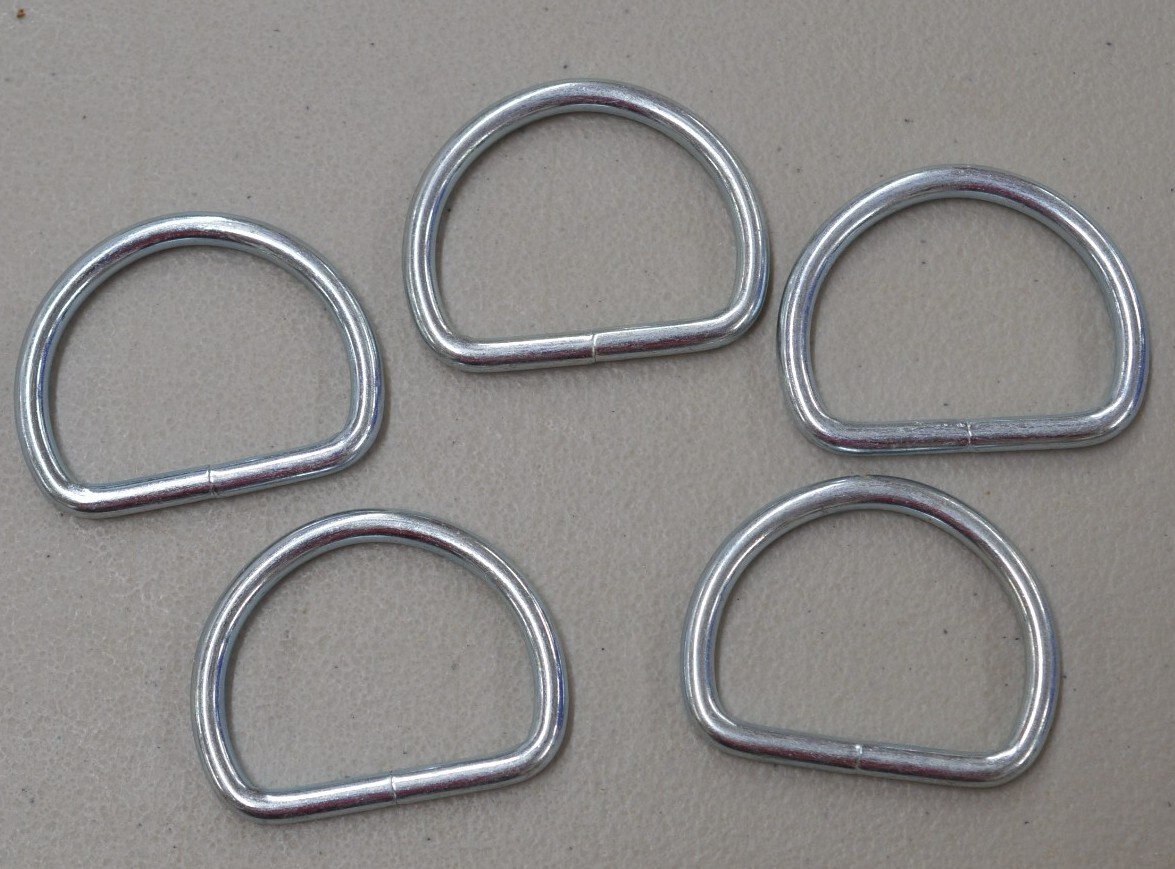 Lot of 5 Metal Welded 1.5" Heavy D-Ring Paracord Bracelets Dog Pet Collars | eBay