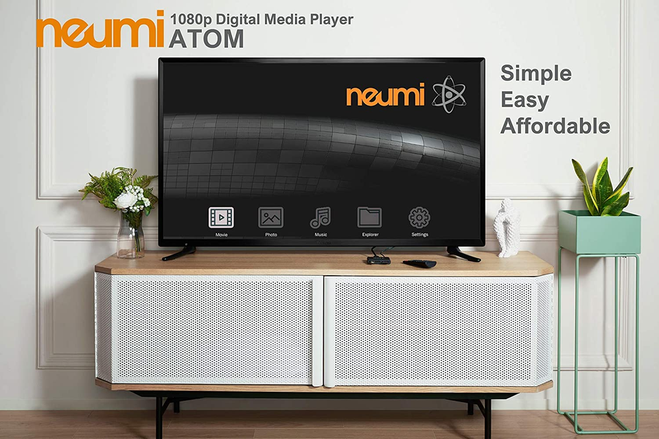 NEUMI Atom 1080P Full-Hd Digital Media Player for USB Drives and SD ...
