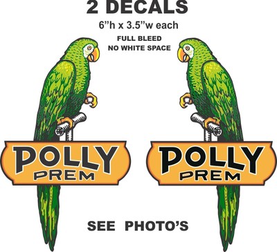 2 Polly Premium Left and Right Facing Vinyl Decals | eBay