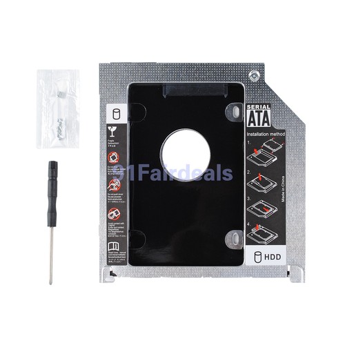 2nd Second HDD Hard Drive Optical Bay adapter Caddy For Macbook Pro ...