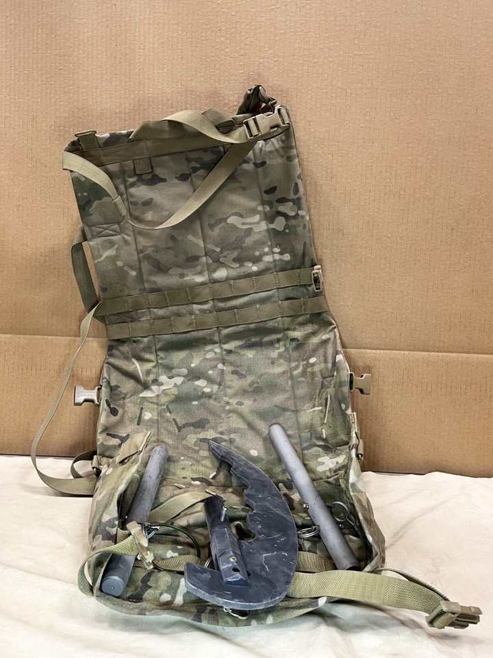 TACTICAL AMERICAN US ARMY SURPLUS UTILITY EXTENDING LADDER BACKPACK FOR ...