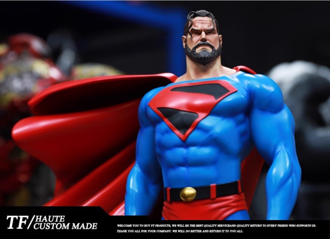 In Stock DC Tribute To Classic Look Superman 1/4 Scale Polystone Statue ...