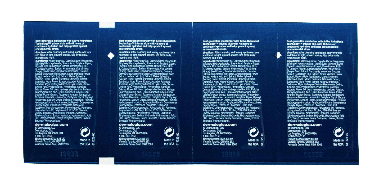 Dermalogica Skin Smoothing Cream Sample Packets (Package of 12) NEW ...