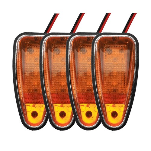 4x Motorcycle/Bike/ATV Amber Front&Back Turn Signal Blinker Light ...