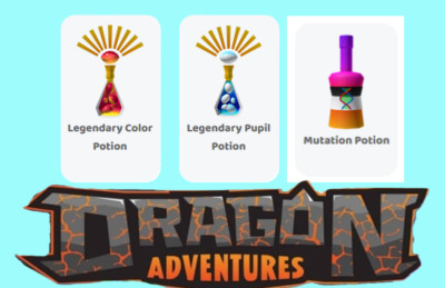 MUTATION POTION | LEGENDARY COLOR POTION - Roblox Dragon Adventures (DA ...