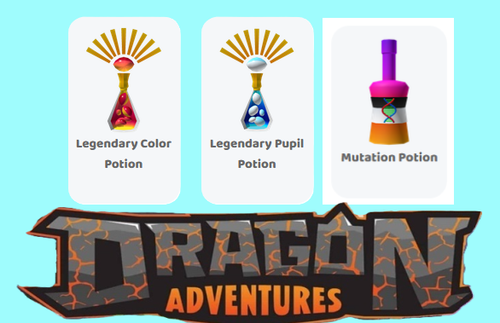 MUTATION POTION | LEGENDARY COLOR POTION - Roblox Dragon Adventures (DA ...