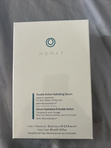Monat Double Action Hydrating Serum Leave In Treatment - 3 Vials - NEW ...